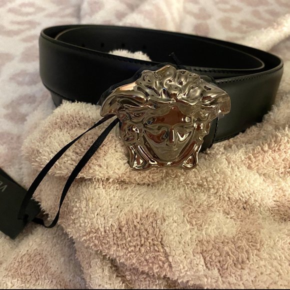 Versace | Accessories | Nwt Versace Palazzo Belt Medusa Head Silver ...